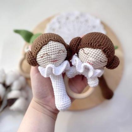 Set Of 2 Princess Leia Rattle And Teething Star Wars Baby Shower Star ...