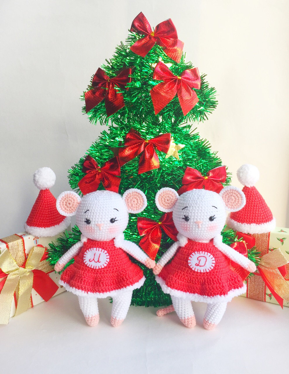 Pattern Pdf Crochet Mouse Christmas Crochet Mouse White Mouse Crochet ...