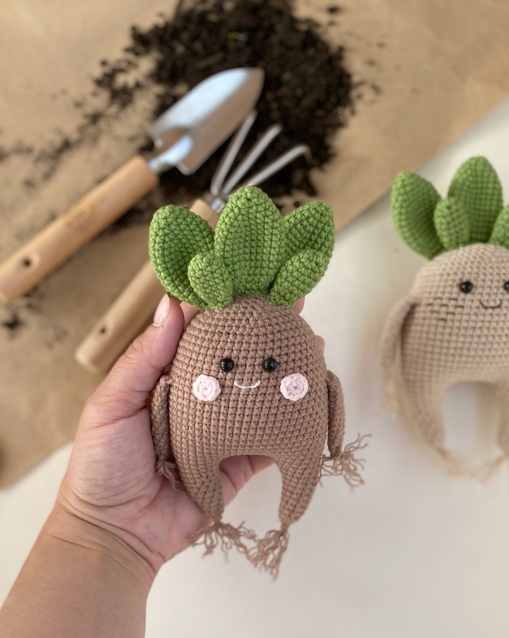 Pattern Crochet Baby Mandrake Root Kawaii Crochet Toy Pattern Amigurumi ...