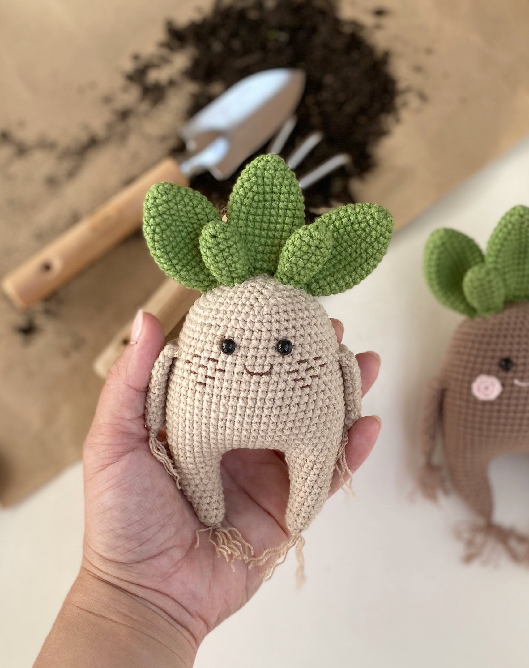 Pattern Crochet Baby Mandrake Root Kawaii Crochet Toy Pattern Amigurumi ...