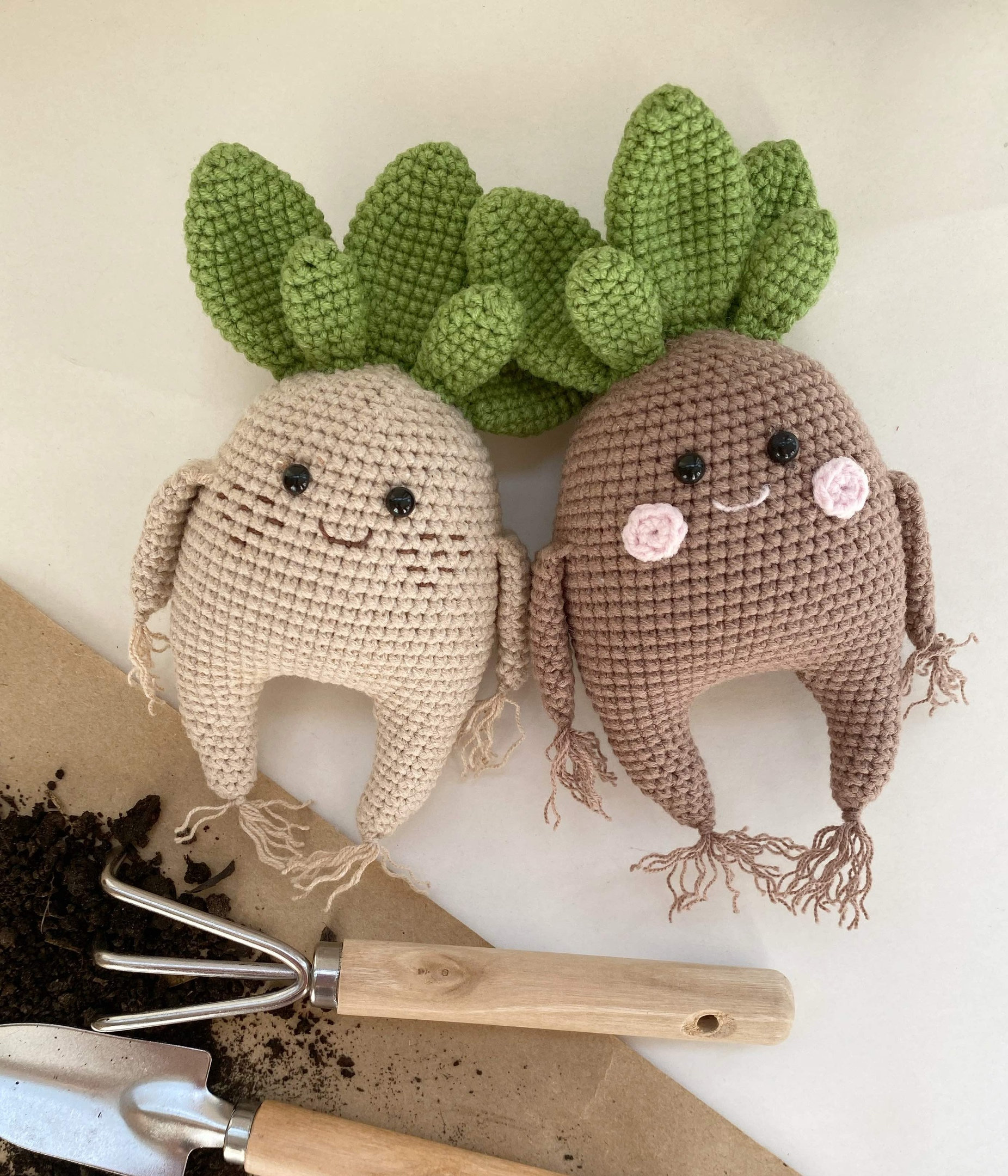 Pattern Crochet Baby Mandrake Root Kawaii Crochet Toy Pattern Amigurumi ...