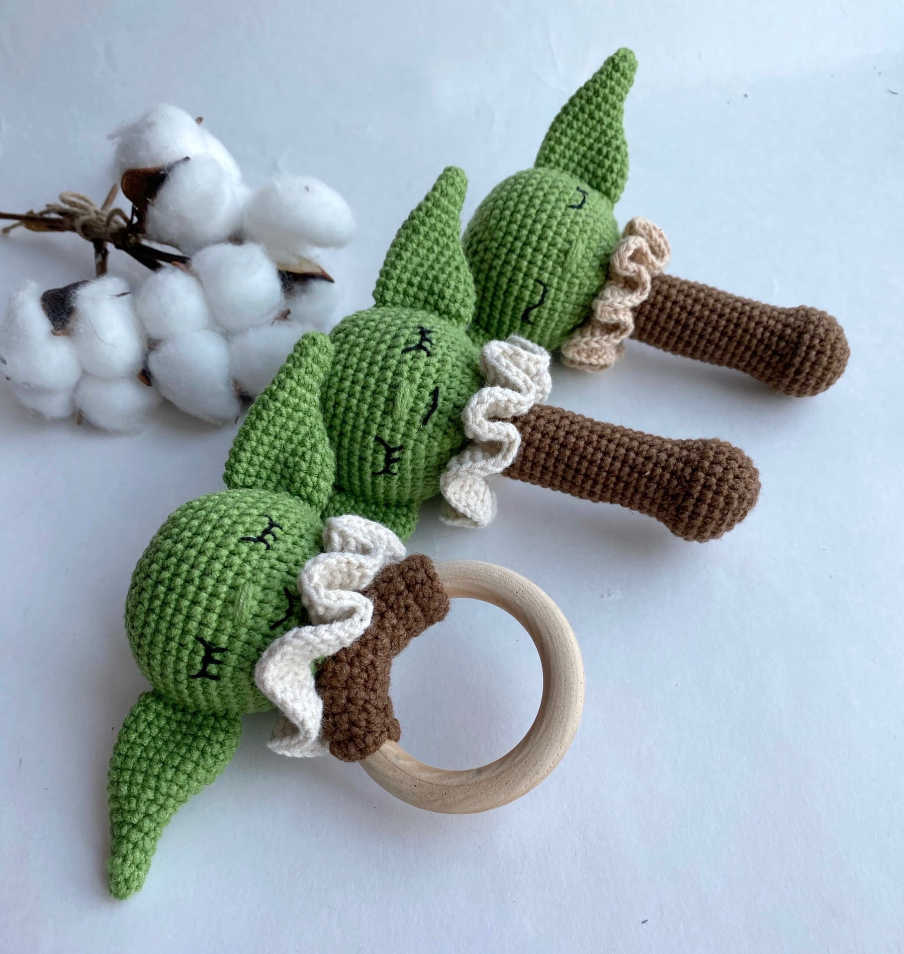 Pattern 2 In 1 Crochet Baby Alien Teething And Rattle Star Wars Baby ...